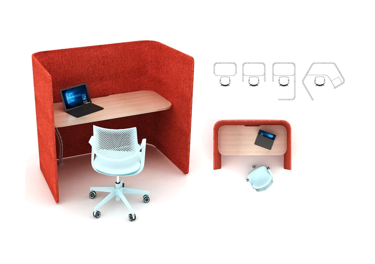 X10 WorkPod + Sofa – Technigroup
